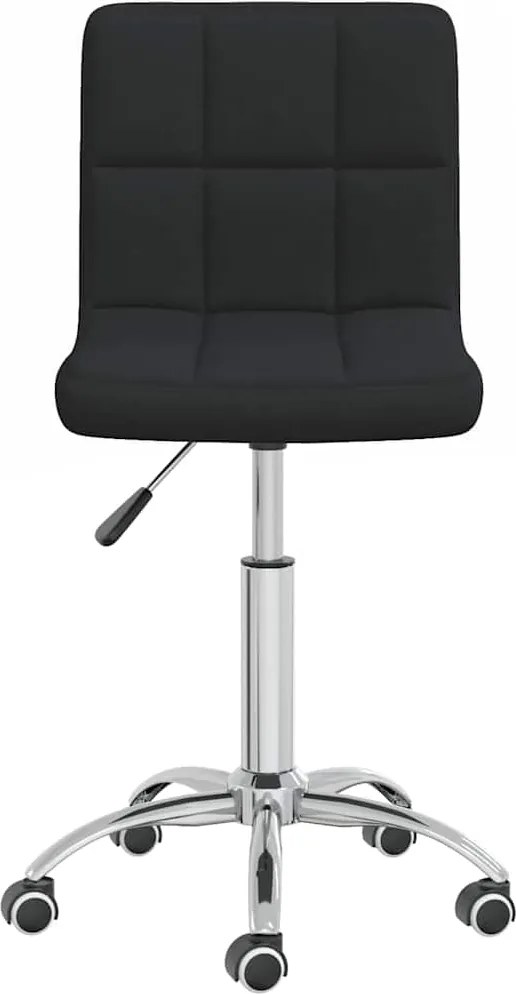 Otočná jídelní židle černá textil 3087537