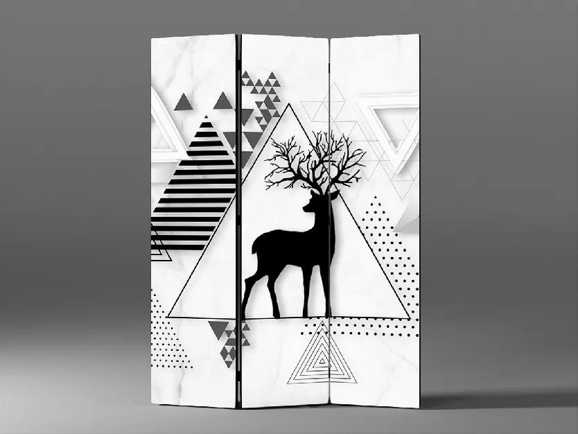 Liox Abstraktní paraván jelen Rozměr: 135 x 180 cm