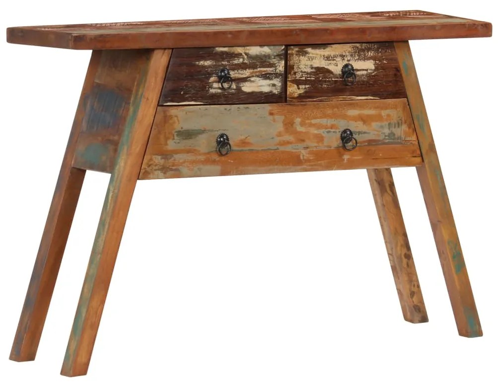 Konzolový stolek - masivní recyklované dřevo | 110x30x75 cm