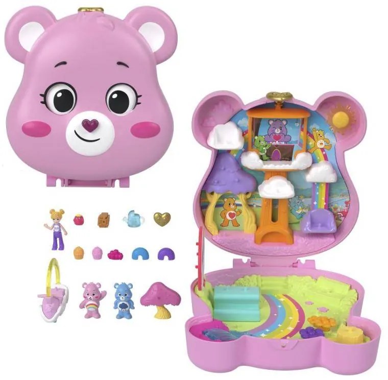 Mattel polly pocket mini pocketová kabelka starostliví medvídci, jcc14