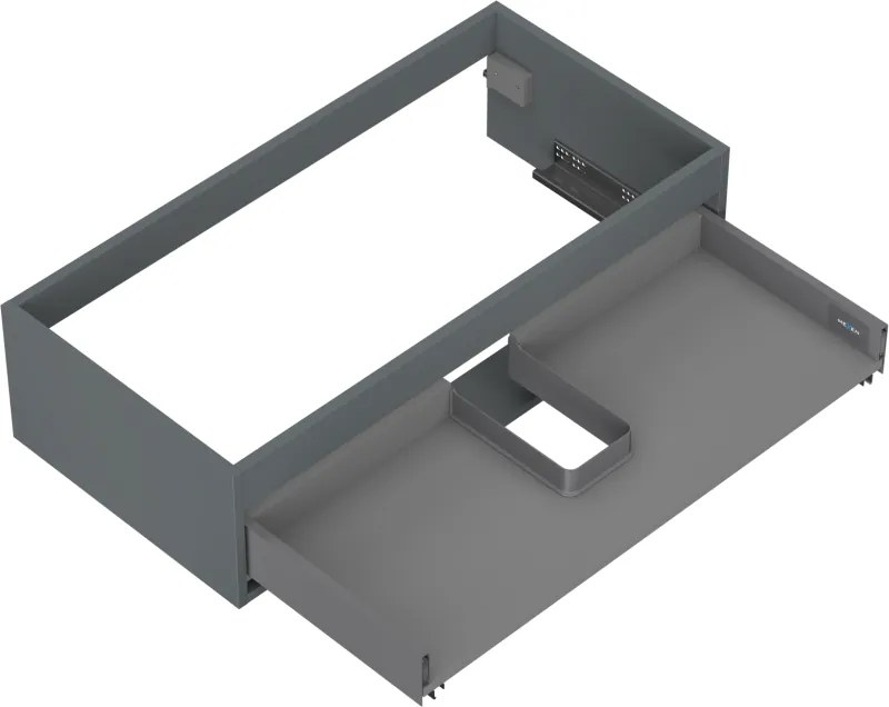 Mexen Box-A, závěsná skříňka 90 cm, 1 zásuvka, grafitová matná, 91AX0-0900-235-1-66