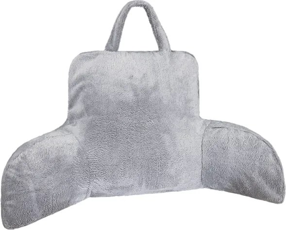 Bellatex Polštář opěrka na čtení 50x100 cm šedá melír