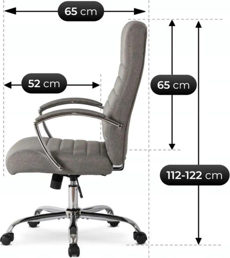 Kancelářské křeslo Hauron, šedá