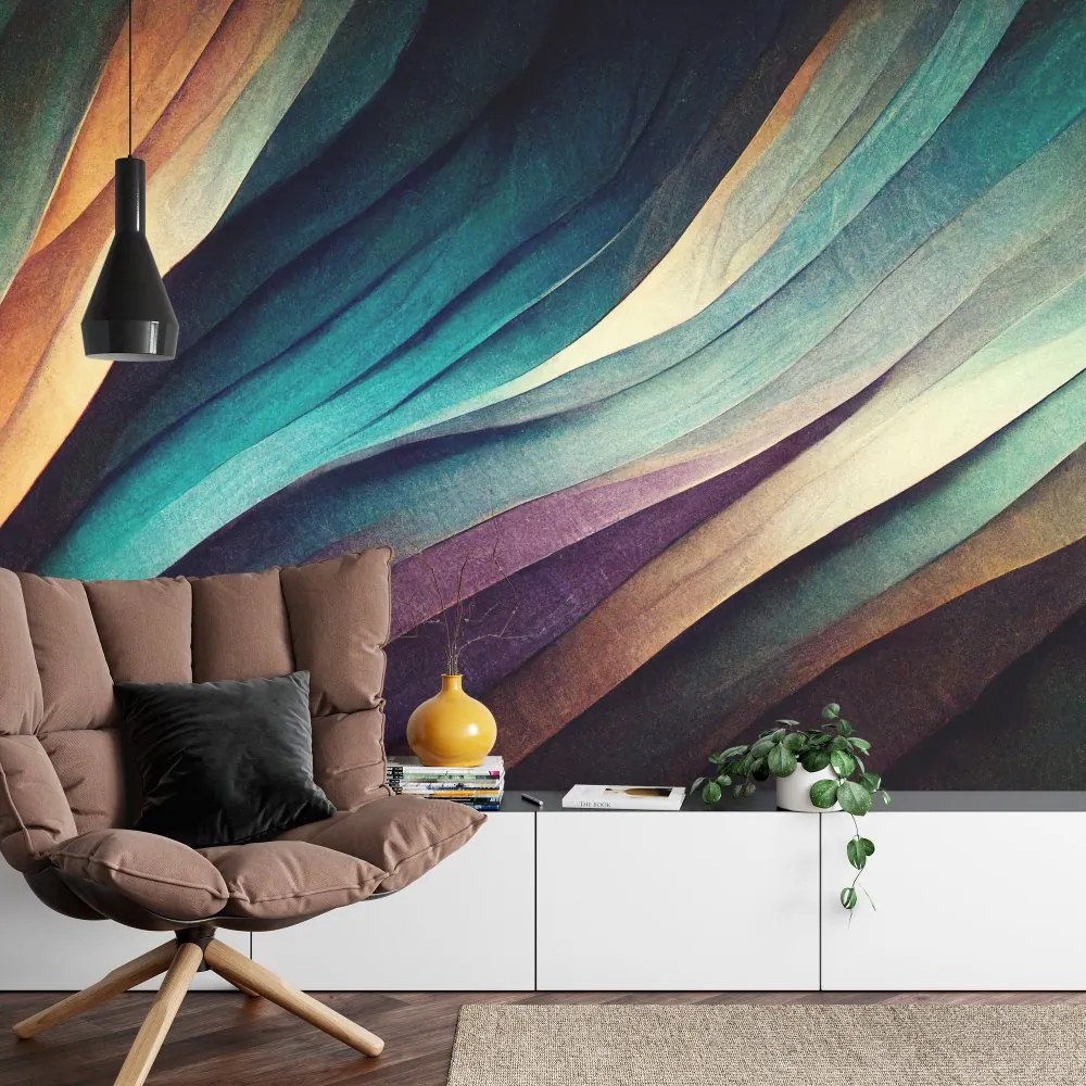 Fototapeta Organic Lines As Abstract Wallpaper Background Design Omyvatelný vlies 104x70.5