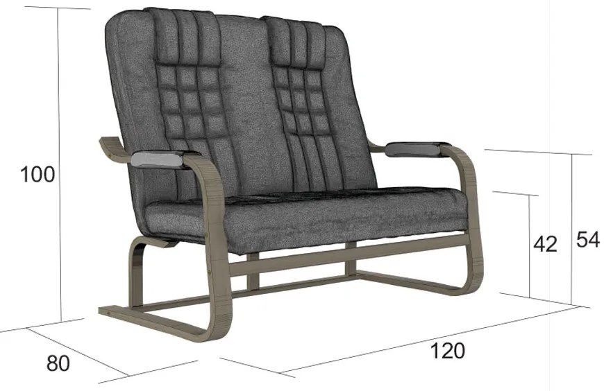 SET II. - 3+2 - trojkřeslo Donny + dvojkřeslo Dixie 579