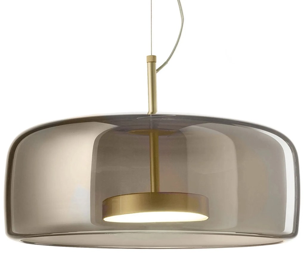 Toolight, LED stropní závěsné svítidlo APP310-1CP, zlatá-šedá, OSW-03897