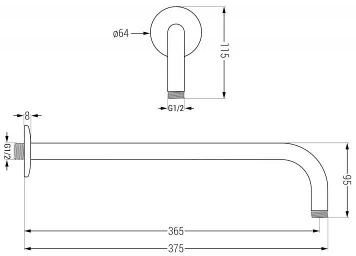 Mexen Kai, podomítková sprchová/vanová sada DR70 s dešťovou sprchou 30 cm, bílá, 77602DR70301-20