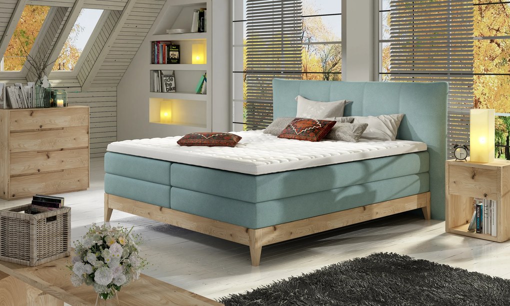 Luxusní box spring postel Foreigner 140x200