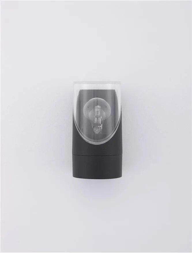 NV 9492720 Venkovní nástěnné svítidlo SELENA antracitový hliník a čirý akryl E27 1x12W 220-240V bez žárovky IP65 - NOVA LUCE