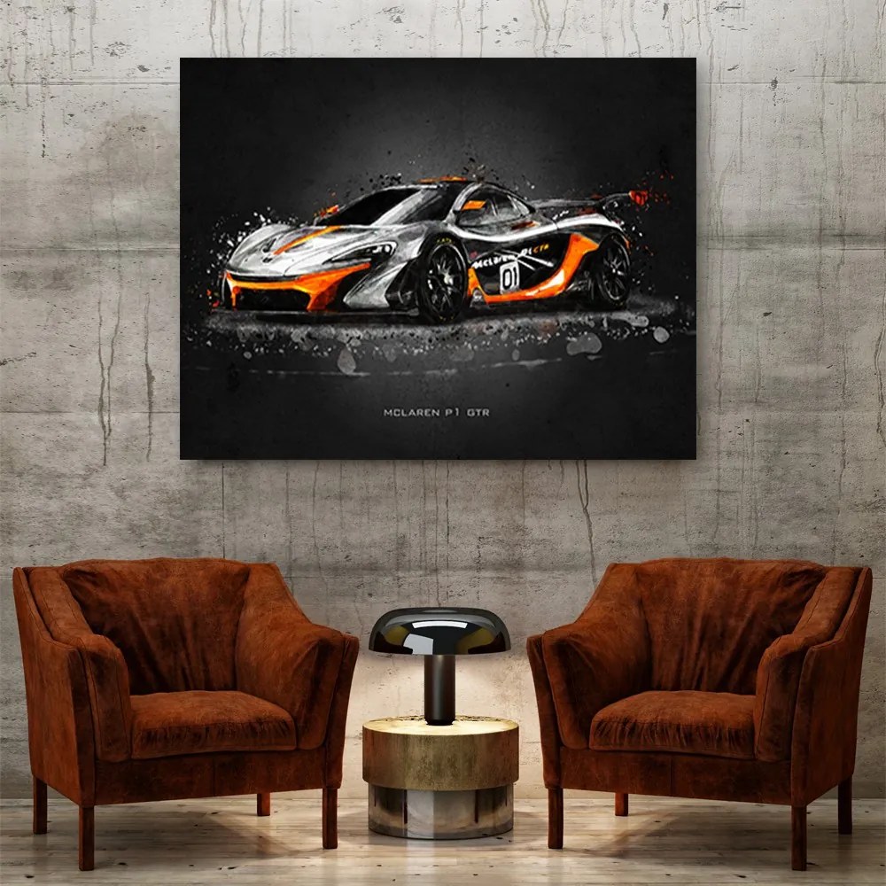 Gario Obraz na plátně Mclaren P1 GTR - Gab Fernando Rozměry: 120 x 80 cm