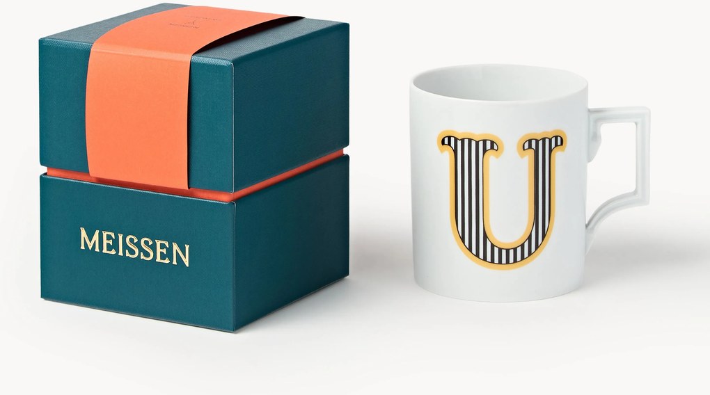 Westwing x MEISSEN, ručně vyrobený hrnek Initials's dekorací Motif