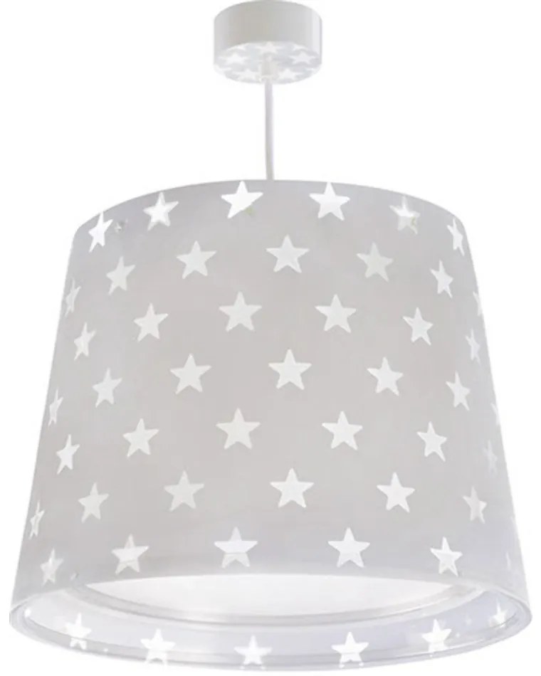 Dalber Stars 81212E Dětské Závěsné Lampy bílá šedý 1 x E27 max. 60W 25 x 33 x 33 cm