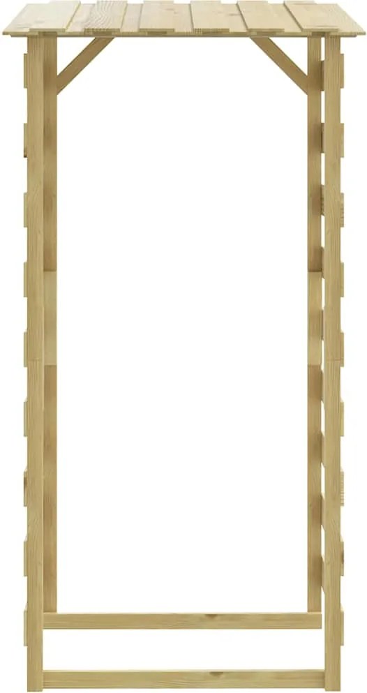 Pergola se střechou 100 x 90 x 200 cm impregnované borové dřevo 318380