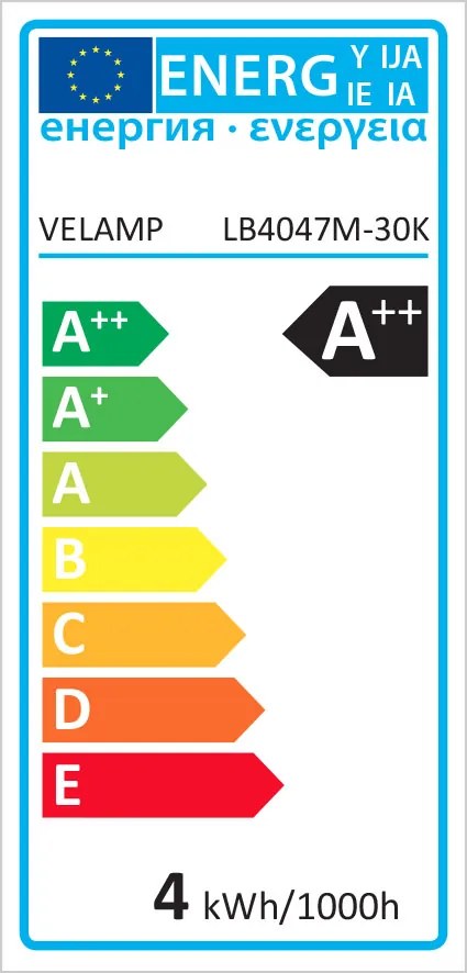 VELAMP OPAL FILAMENT žárovka 4W, E27, 3000K
