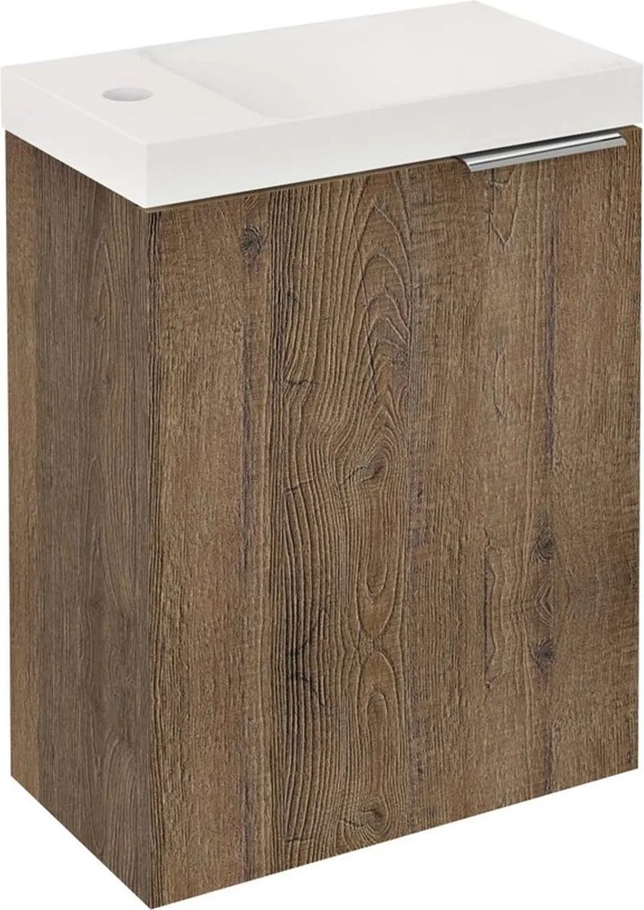 Sapho Latus - Umyvadlová skříňka X 39x50x22 cm, 1x dvířka, dub Sherwood LT110-1515