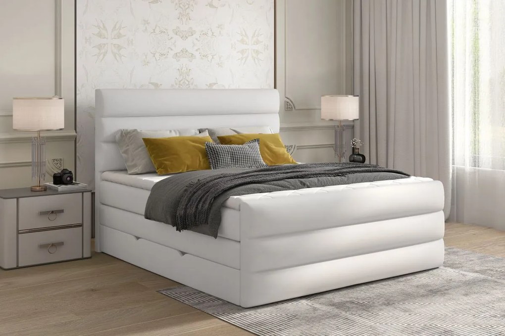 Dvojlůžko boxspring CANDE - Soft 17 - 140x200cm