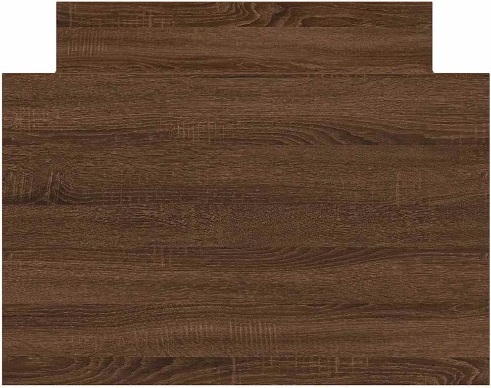 Rám postele s hlavovým a nožním čelem hnědý dub 90 x 200 cm 3203809