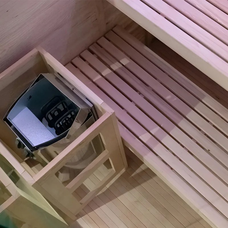 BPS-koupelny Finská sauna Relax HYD-6192 120x120, 2 osoby