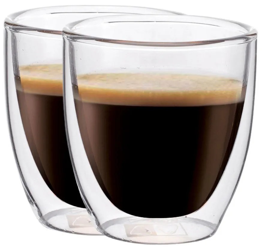 MAXXO SKLENICE ESPRESSO 80 ML Dvojité TERMO borosilikátové sklo