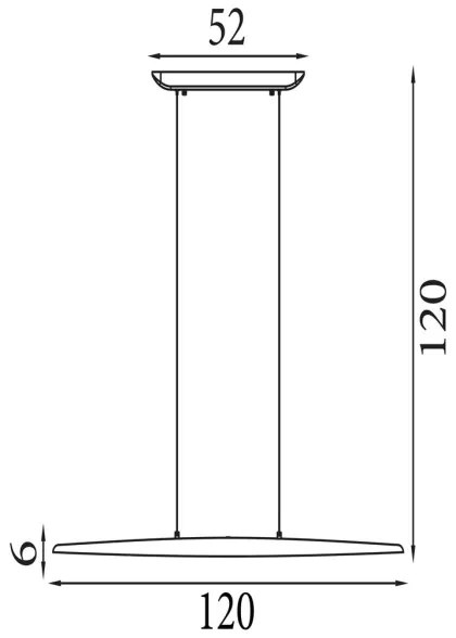 Searchlight 31501NA - LED Stm lustr na lanku KENZIE LED/29W/230V 2700/3000/4000K