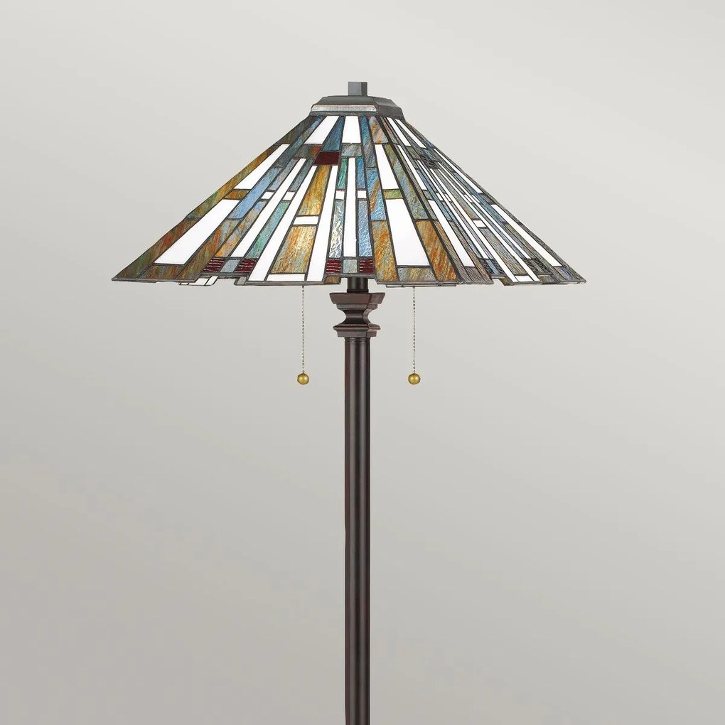 Vitrážová lampa Elstead MAYBECK 158 cm 2xE27 60W