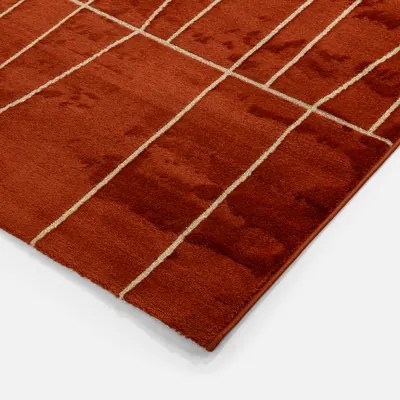 Moderní měděno-zlatý koberec CANNES 120x160 cm