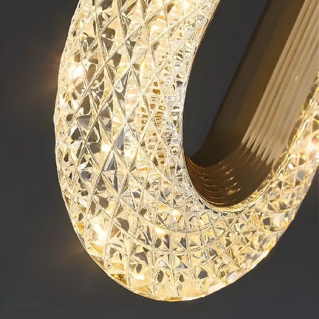 Toolight Rea, ZÁVĚSNÉ STROPNÍ LED SVÍTIDLO G173-3CP GOLD, OSW-07817