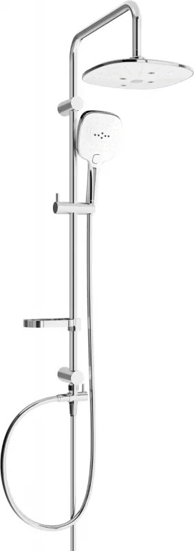 Mexen sprchový set X17 s horní hlavicí 24cm, chrom/bílá, 798171791-02