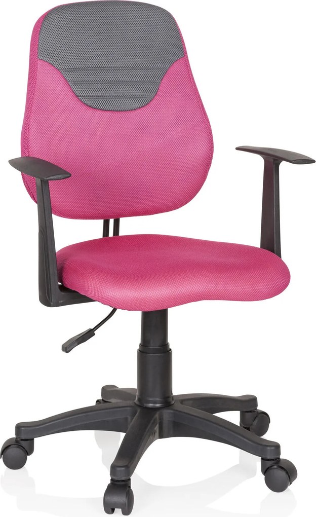 XXXLutz OTOČNÁ ŽIDLE PRO MLÁDEŽ, šedá, pink MID.YOU - Online Only psací stoly & židle - 001918002202