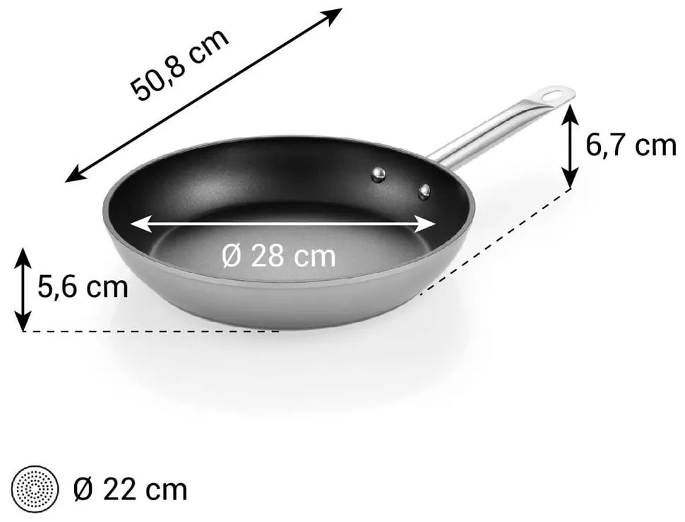 Hliníková pánev s nepřilnavým povrchem ø 29 cm GrandChef+ – Tescoma