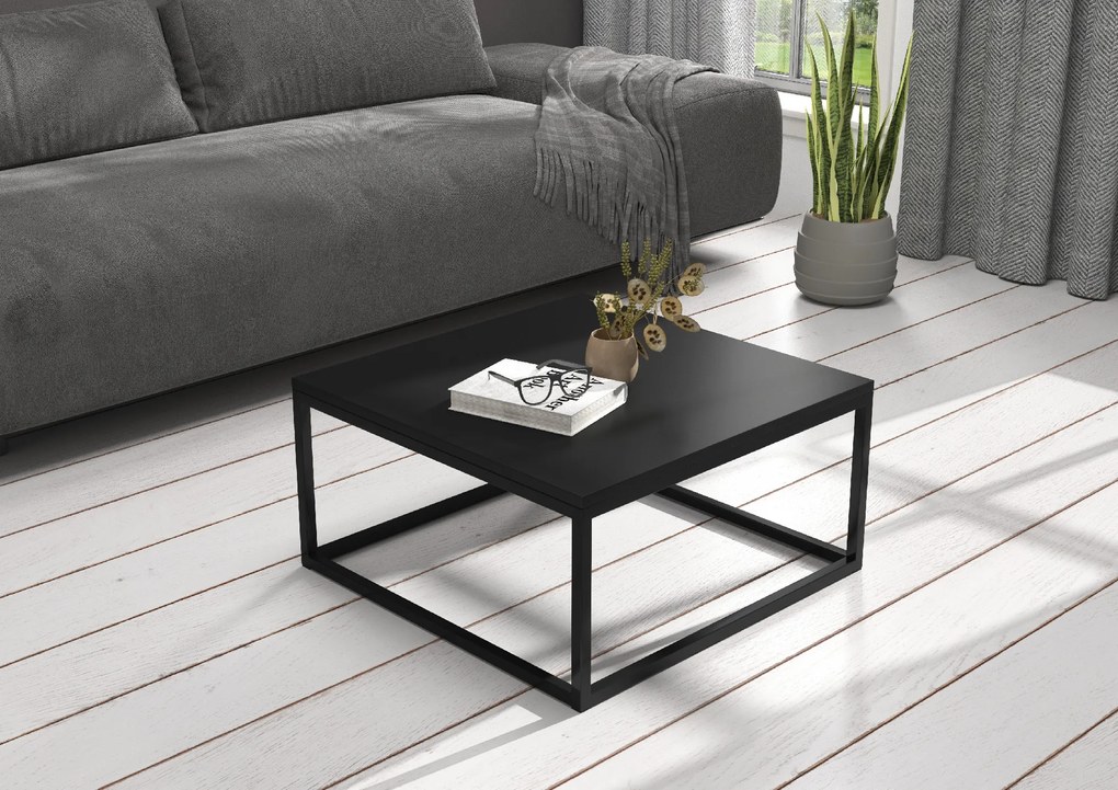 ADRK Furniture Konferenční stolek BELTEN 65x65 CT-BEL-B-B