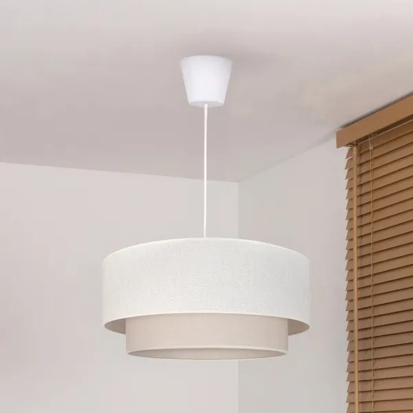Brilagi - LED Lustr na lanku BOHO ECO 1xE27/10W/230V pr. 40 cm krémová
