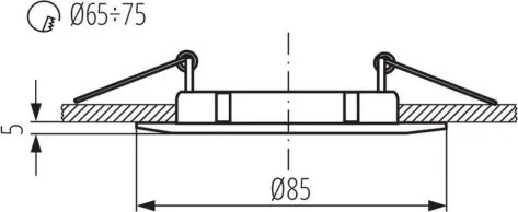 Podhledové svítidlo Kanlux LUTO CTX-DS02B-AB 02584