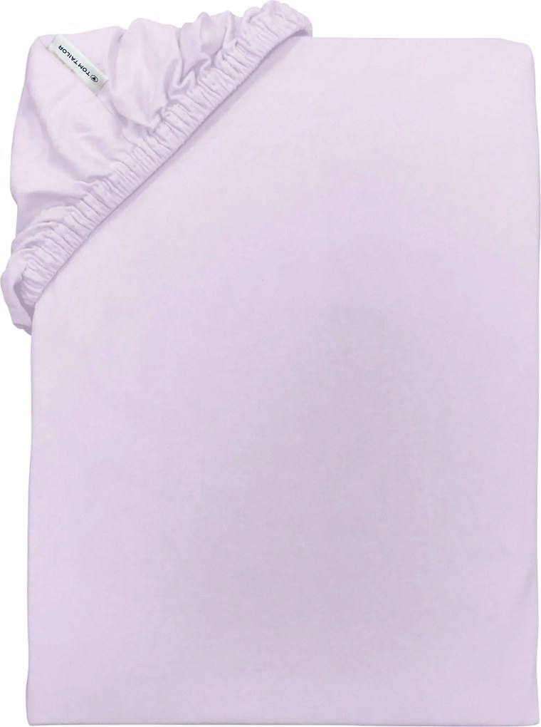 Tom Tailor Žerzejové napínací prostěradlo, 90–100 x 200 cm (lila fialová)