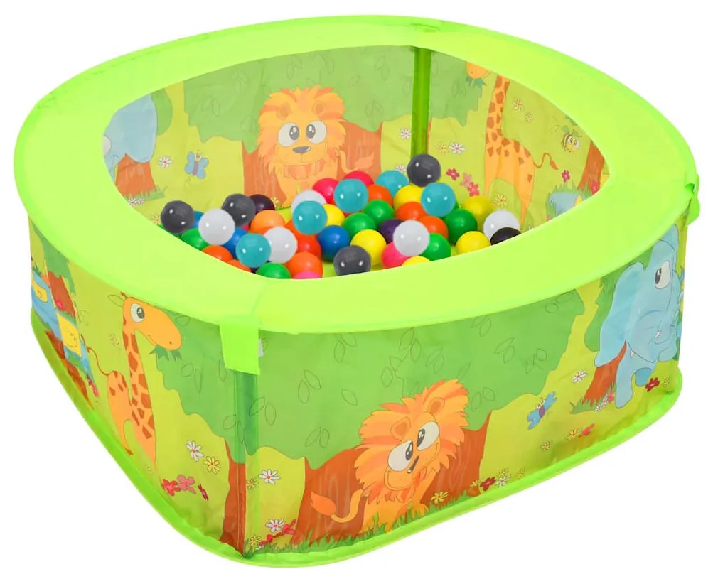 Suchý bazén s 300 míčky pro děti 75 x 75 x 32 cm