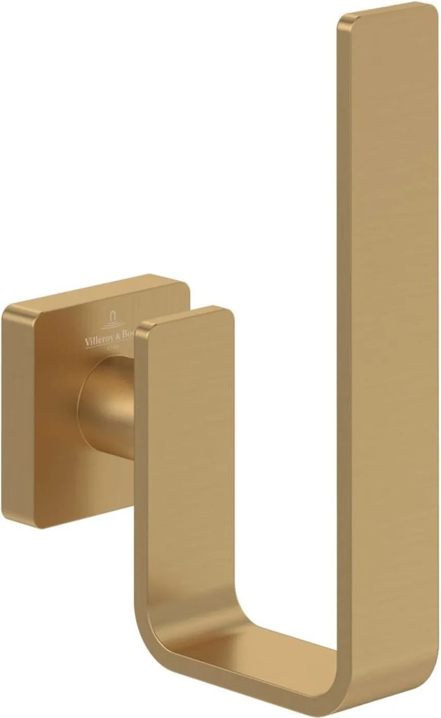 Villeroy & Boch Elements Striking - Držák toaletního papíru rezervní, kartáčované zlato TVA15201500076