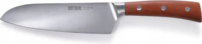 Japonský nůž Santoku z z nerezové oceli, ostrý kuchyňský Skottsberg 17 cm K3