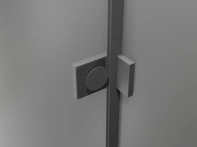 Mexen Lunar-B sprchové dveře otevíratelné levé 140 cm, transparentní, gun metal - 832S-140-050-95-00-L
