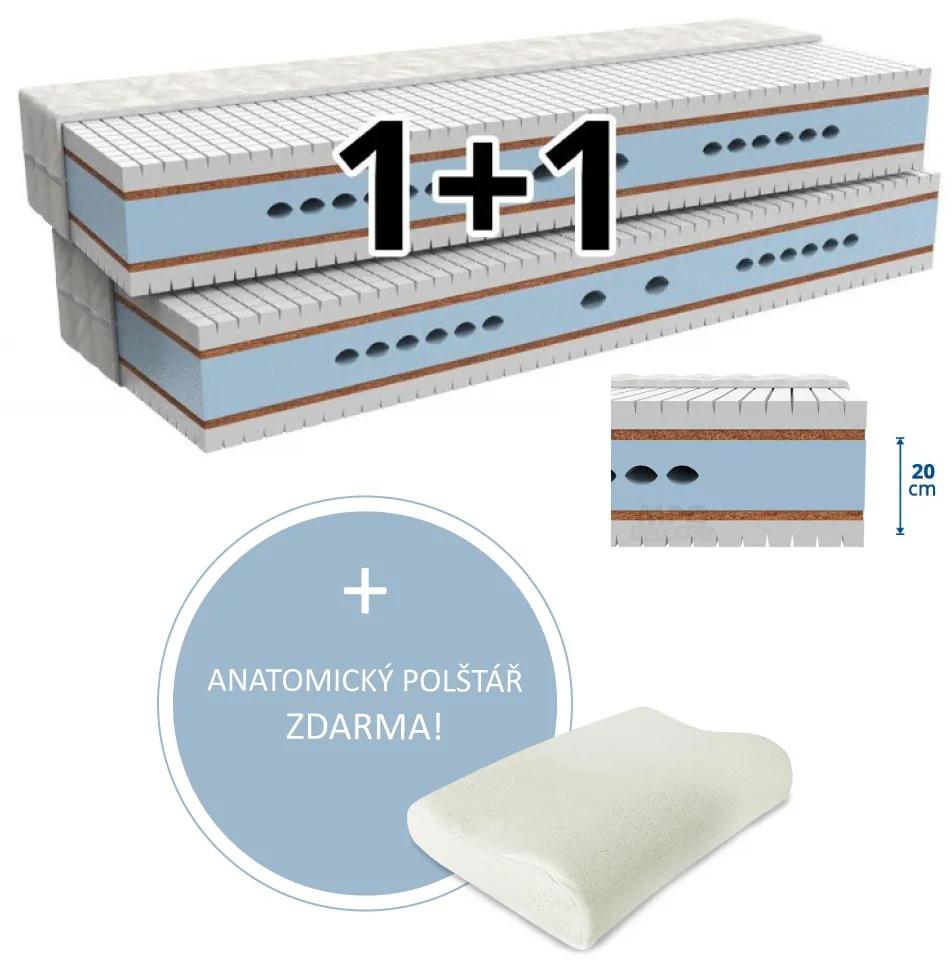 Matrace 1+1 MAXIMA 2ks 180 x 200 cm Potah matrace: Zdravotní potah - omyvatelný