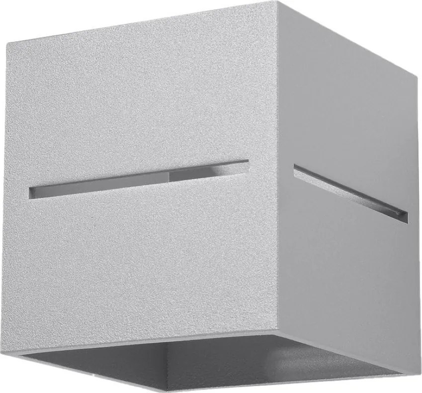 Sollux Lighting Nástěnné svítidlo LOBO šedé