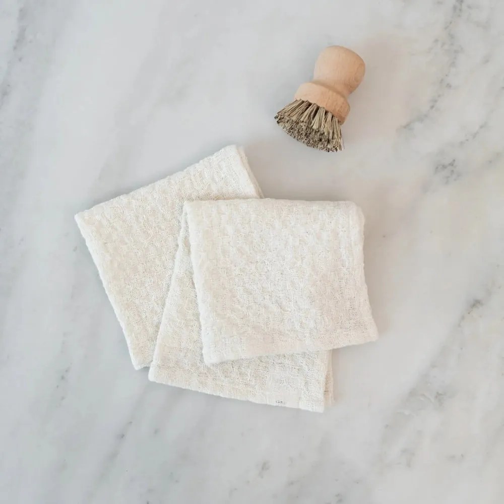 Lněné utěrky v sadě 2 ks 26x26 cm Undyed – Linen Tales