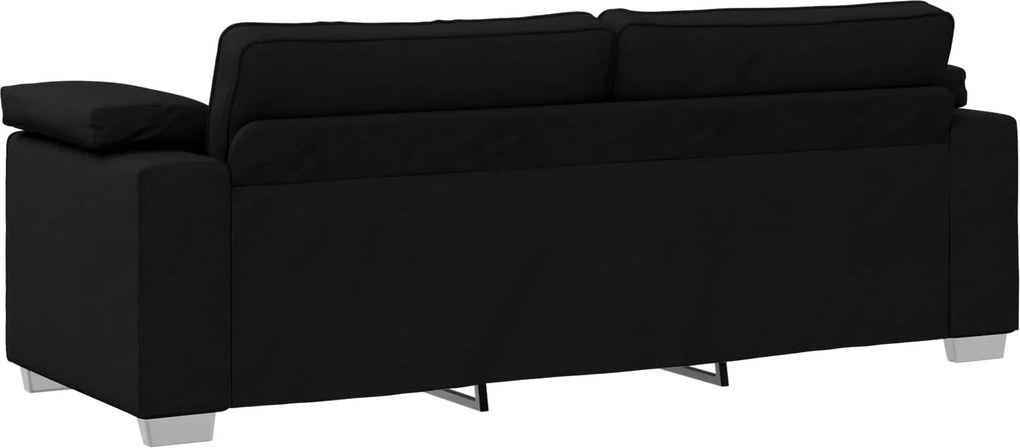 Pohovka 2 ks Černý textil 3324742