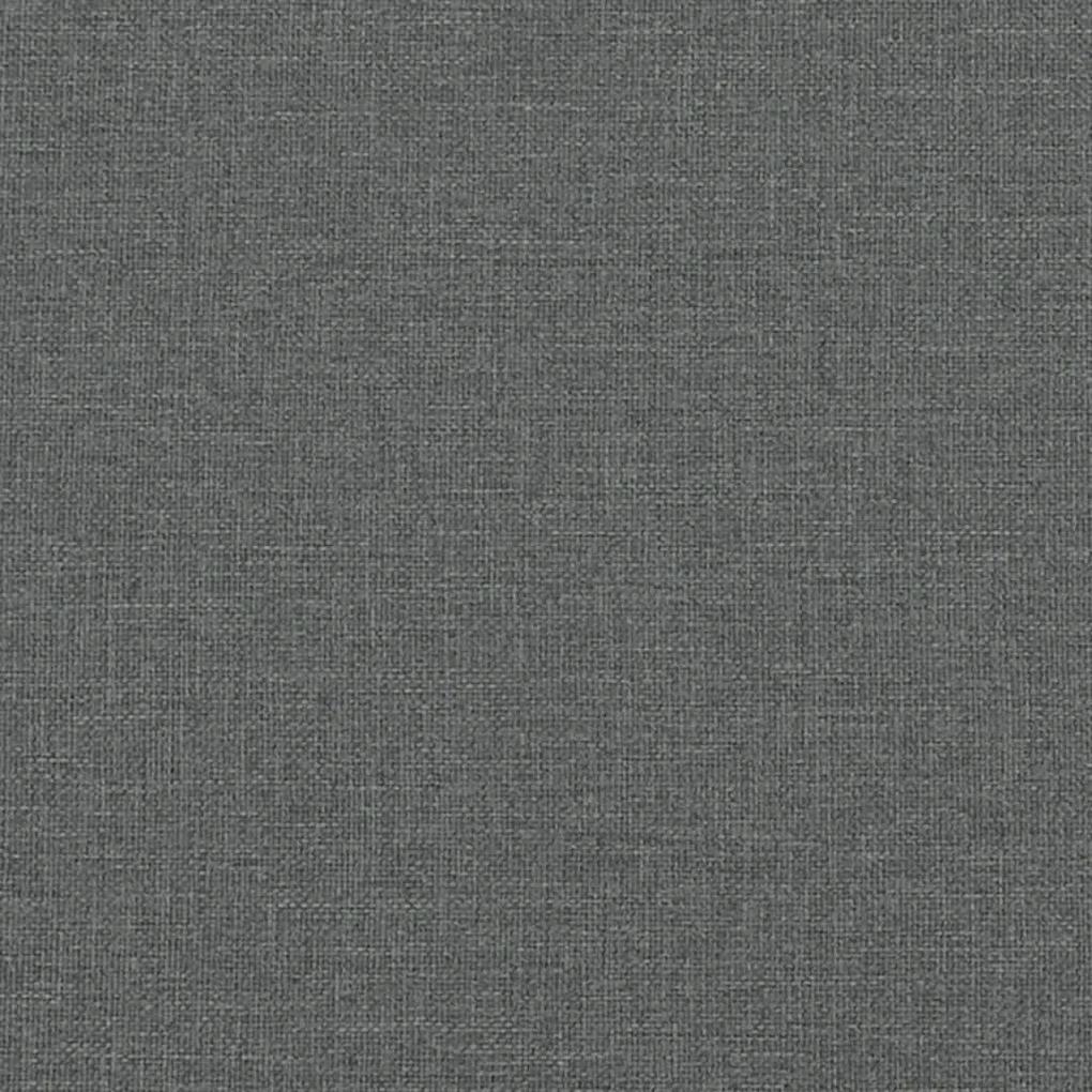 Masážní polohovací křeslo s podnožkou tmavě šedé textil - Default Title