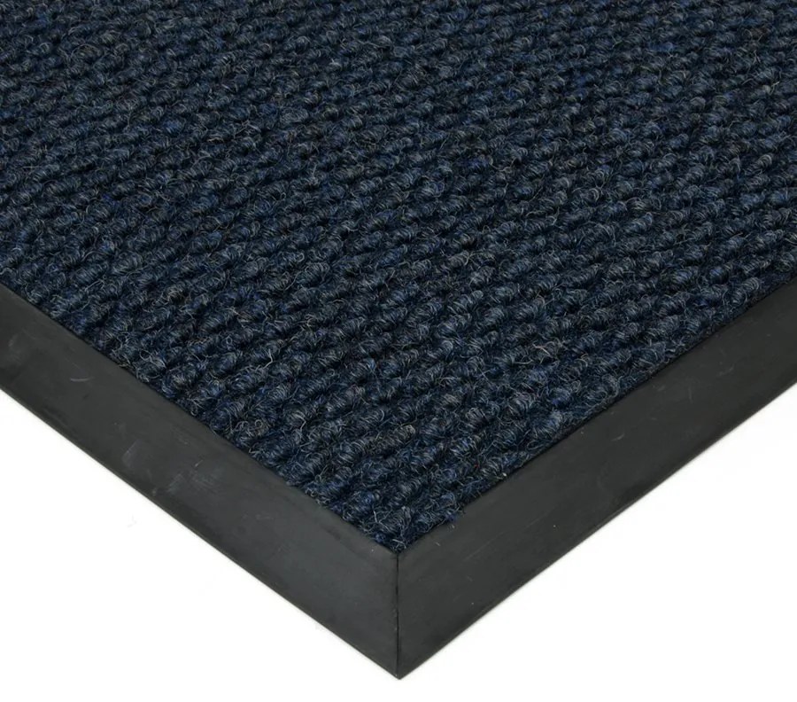 Modrá textilní zátěžová vstupní čistící rohož Fiona - 110 x 160 x 1,1 cm