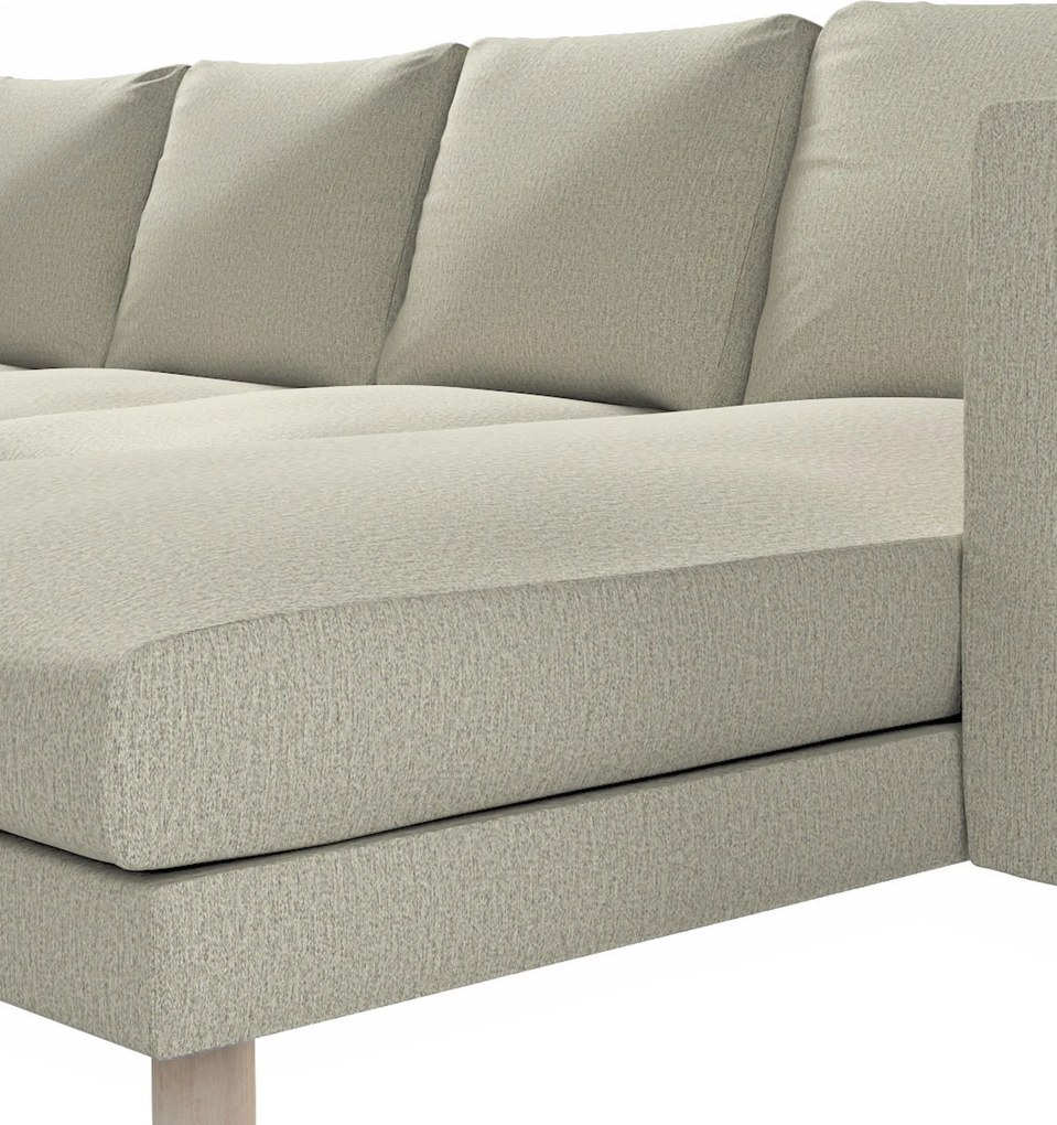 Potah na pohovku IKEA Norsborg 4-místná se šezlongem barva béžová látka pletený vzor