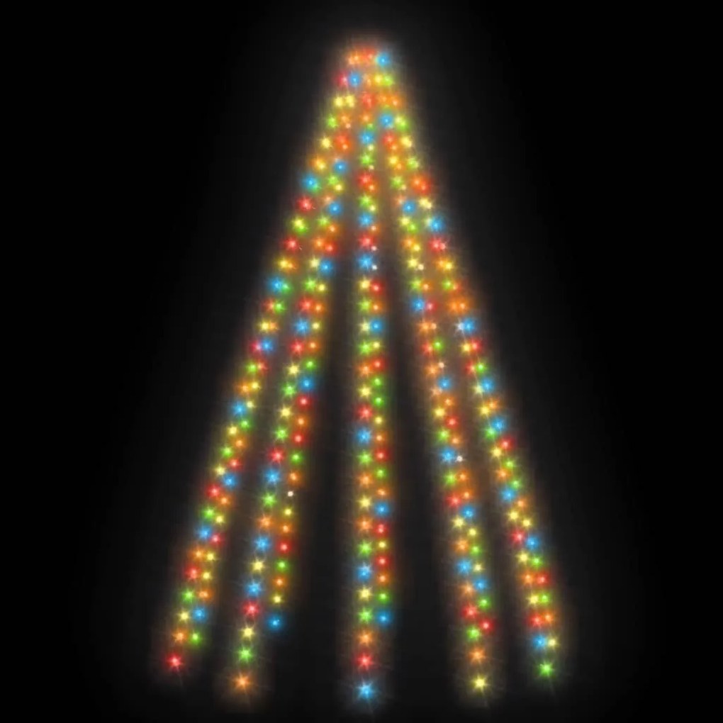 Světelná síť na vánoční stromek 250 barevných LED diod 250 cm