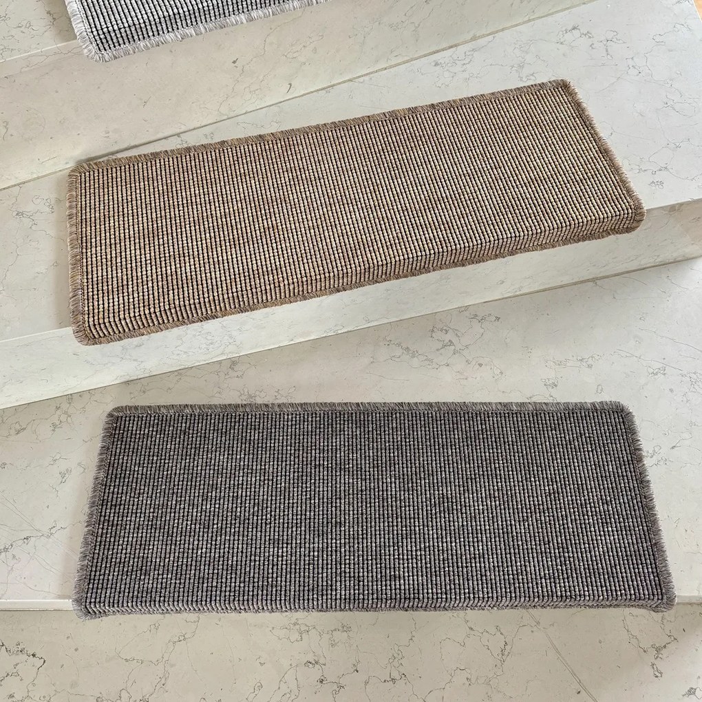 Vopi Nášlapy na schody Nature NEW hnědá obdélník, samolepící - 25x80 obdélník (rozměr včetně ohybu)