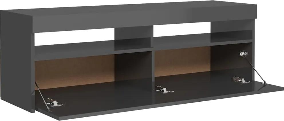 vidaXL TV skříňka s LED osvětlením 120 x 35 x 40 cm [804381] Barva: Betonová šedá