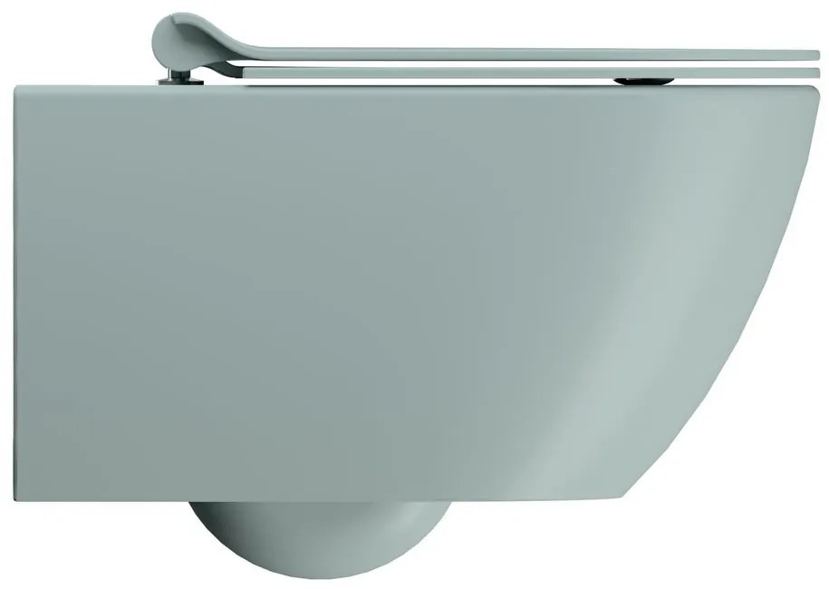 GSI GSI, PURA závěsná WC mísa, Swirlflush, 36x55cm, ghiaccio dual-mat, 881515