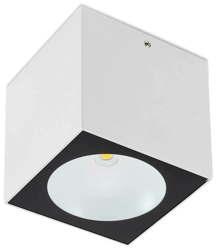 Redo group Redo Teko, bílé stropní exteriérové svítidlo, 6W LED 3000K, výška 9,4cm, IP65